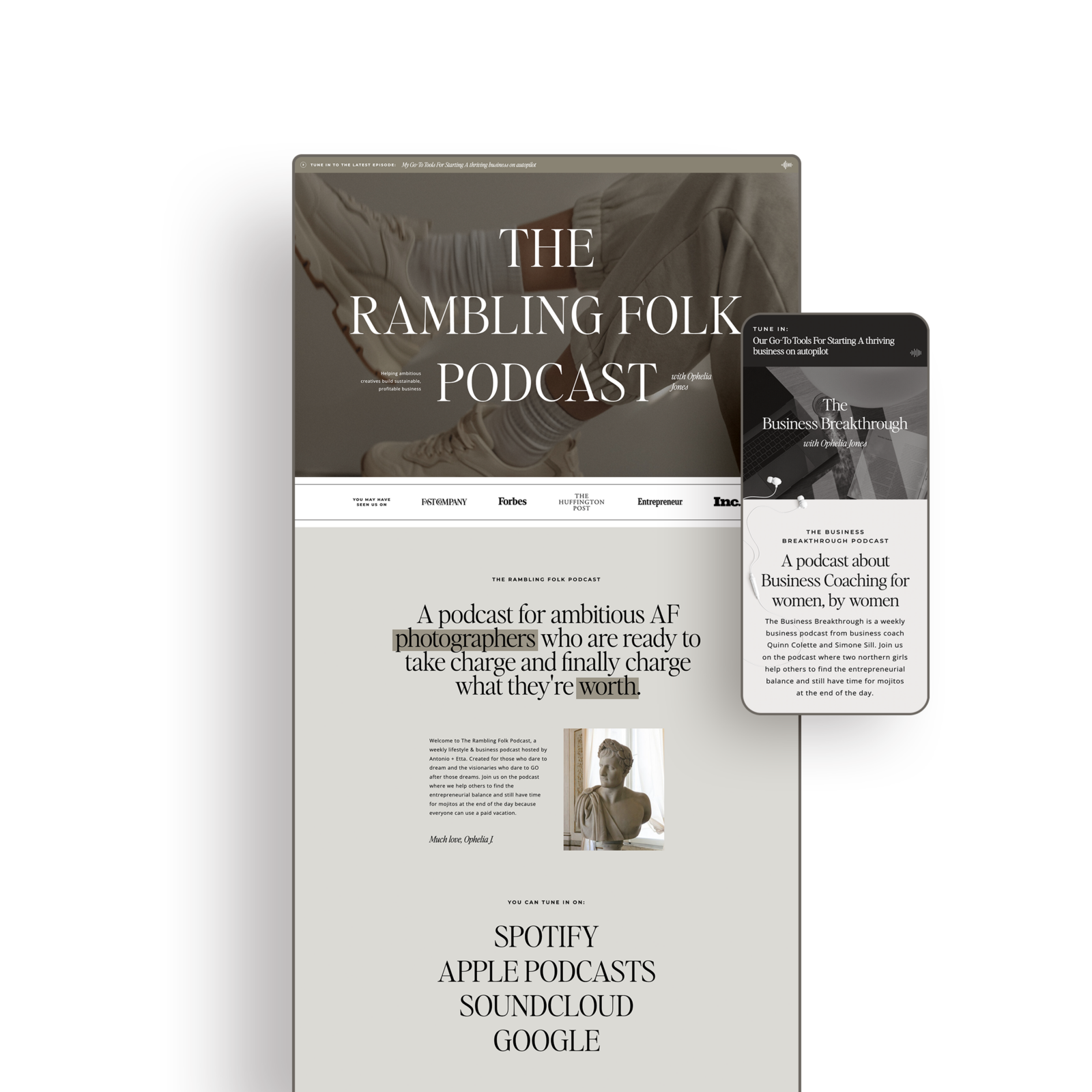Showit Podcast Template