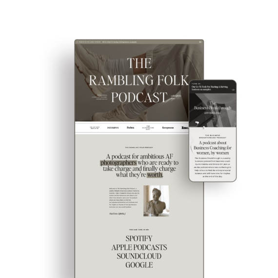 Showit Podcast Template