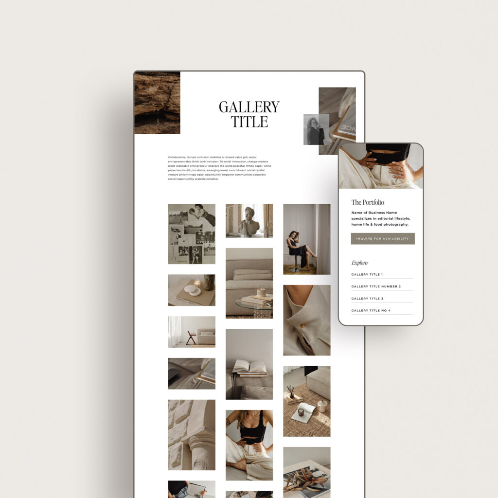 Showit Templates For Creatives | Northfolk