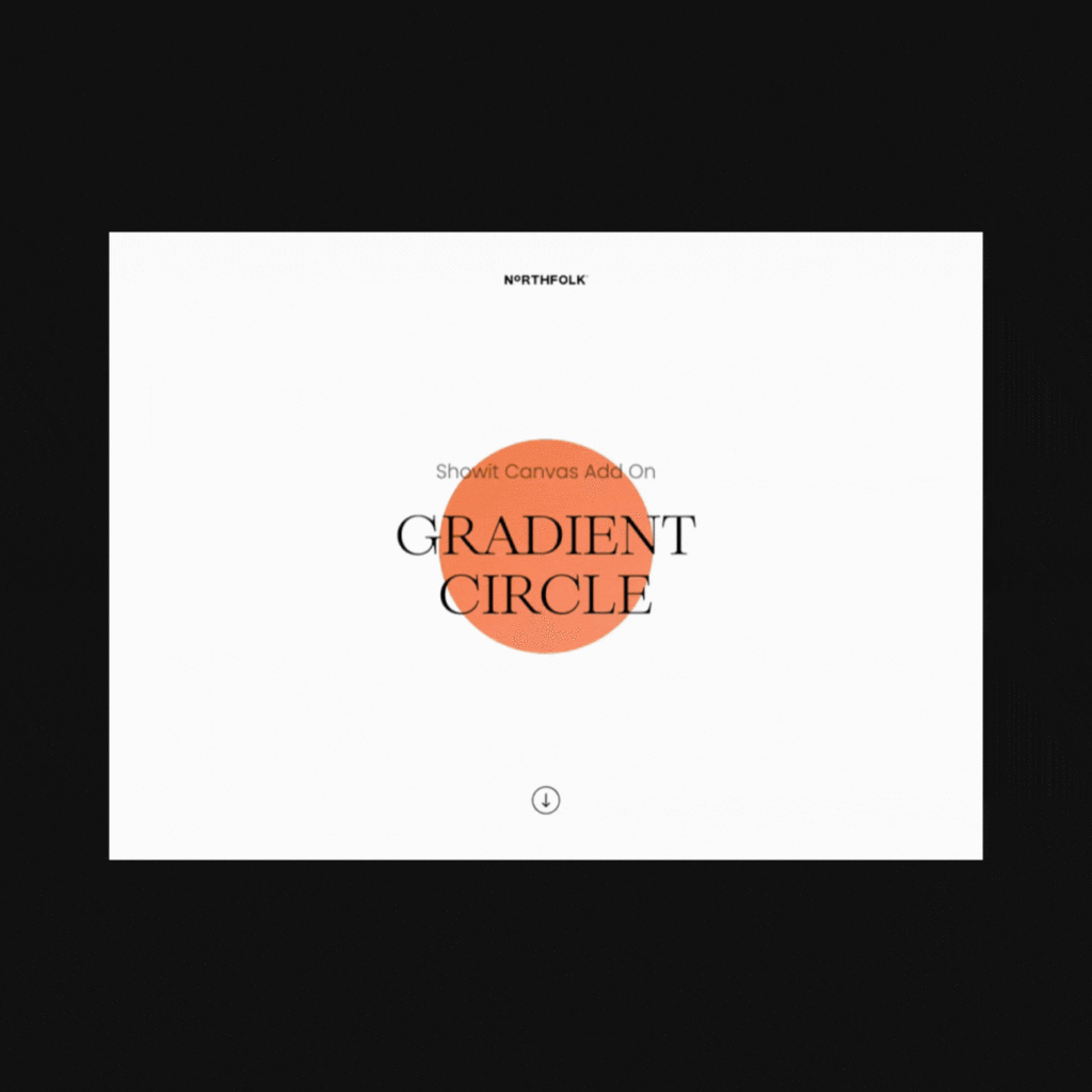 Animated Gradient Circle Canvas Add On | Northfolk