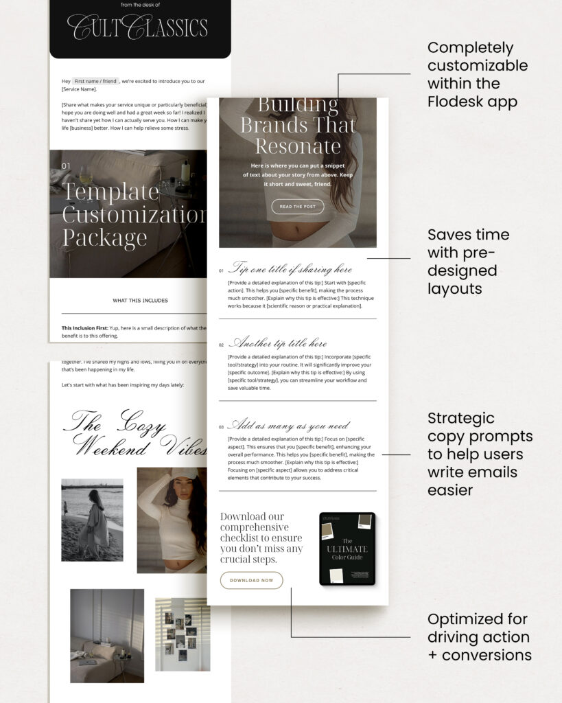 Cult Classics Luxe Email Templates | Northfolk