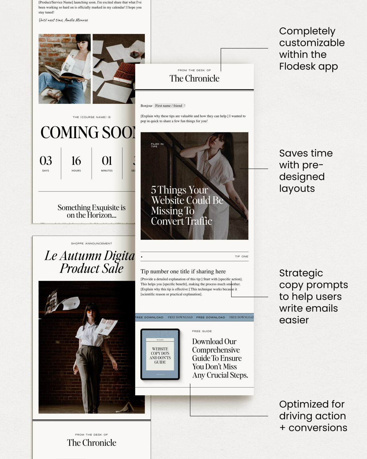 Chronicle Email Templates | Northfolk