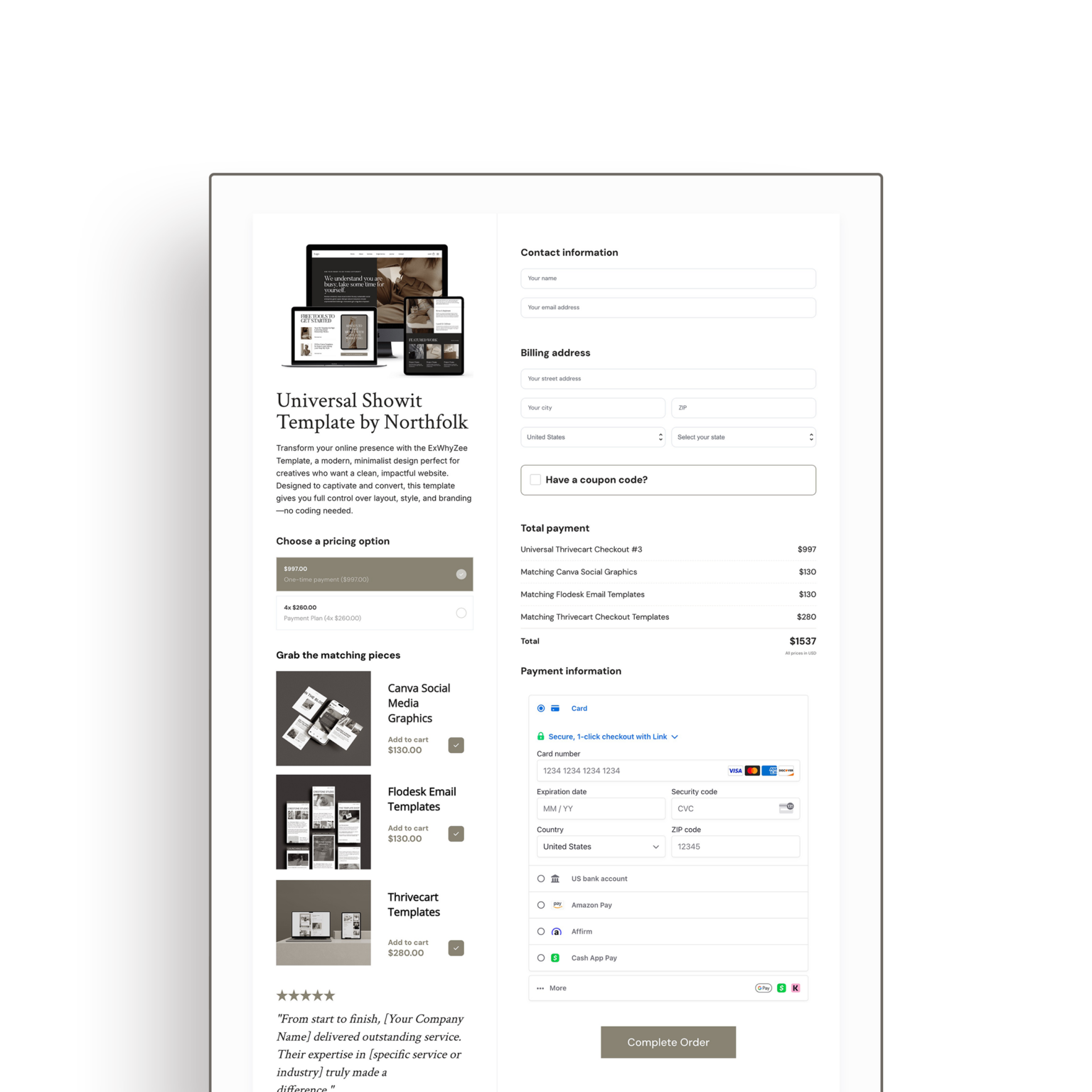Showit Templates For Creatives | Northfolk